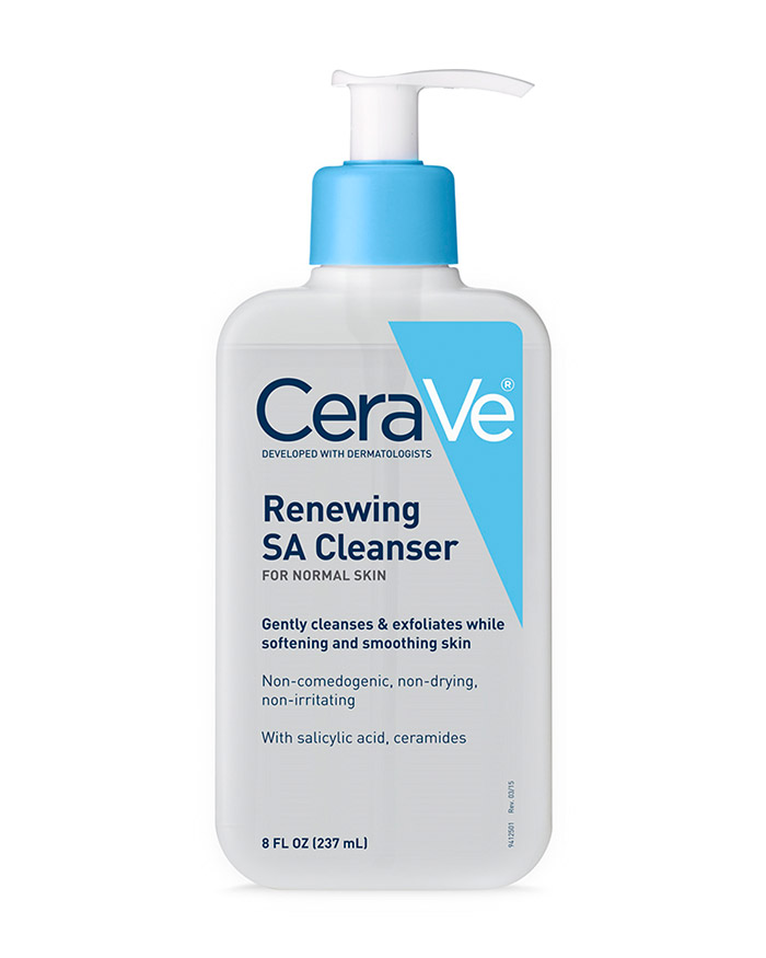 Renewing Sa Salicylic Acid Cleanser Face Wash Cerave