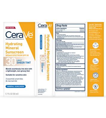 Sunscreen with Zinc Oxide & Titanium Dioxide | CeraVe