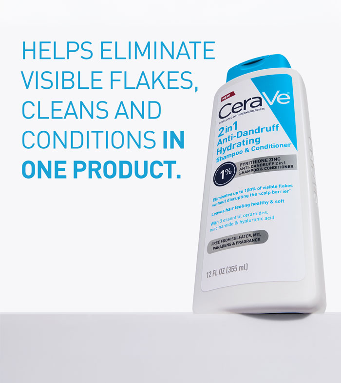 2-in-1 Anti-Dandruff Hydrating Shampoo & Conditioner | CeraVe