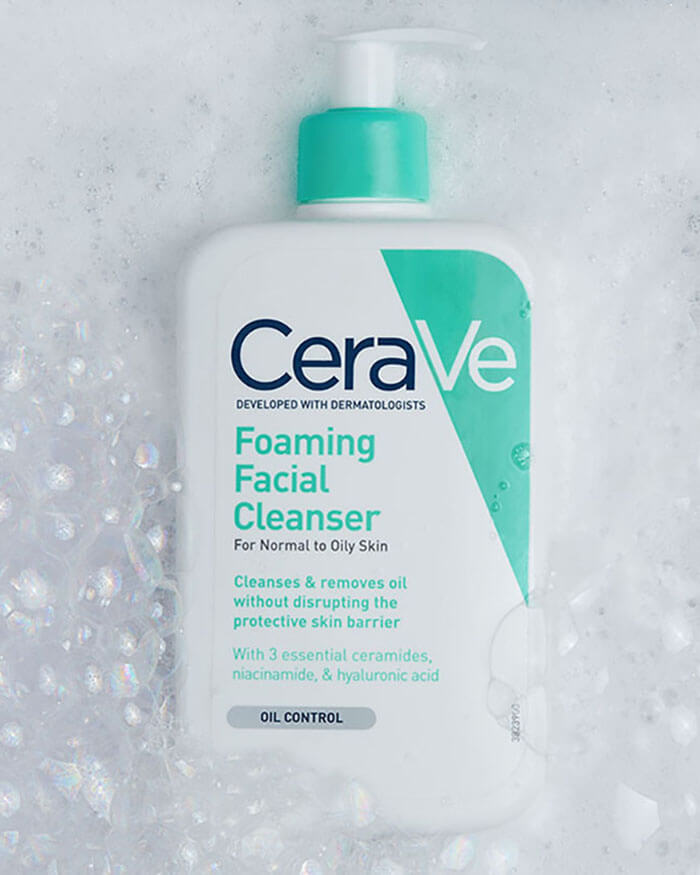 Foaming Facial Cleanser for Normal to Oily Skin| CeraVe