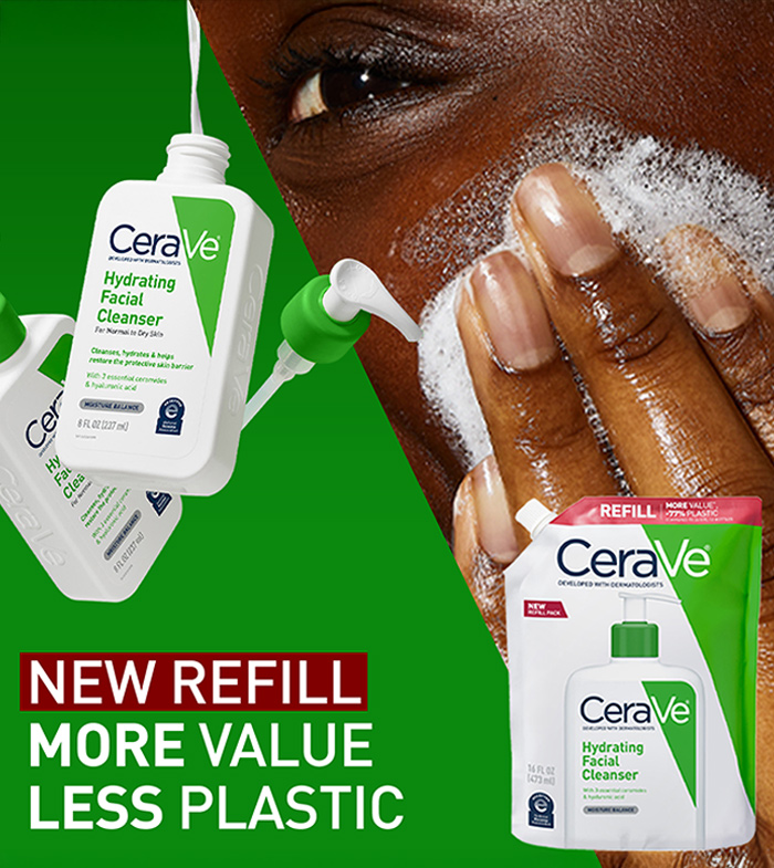 Hydrating Facial Cleanser Refill Pouch | Cerave