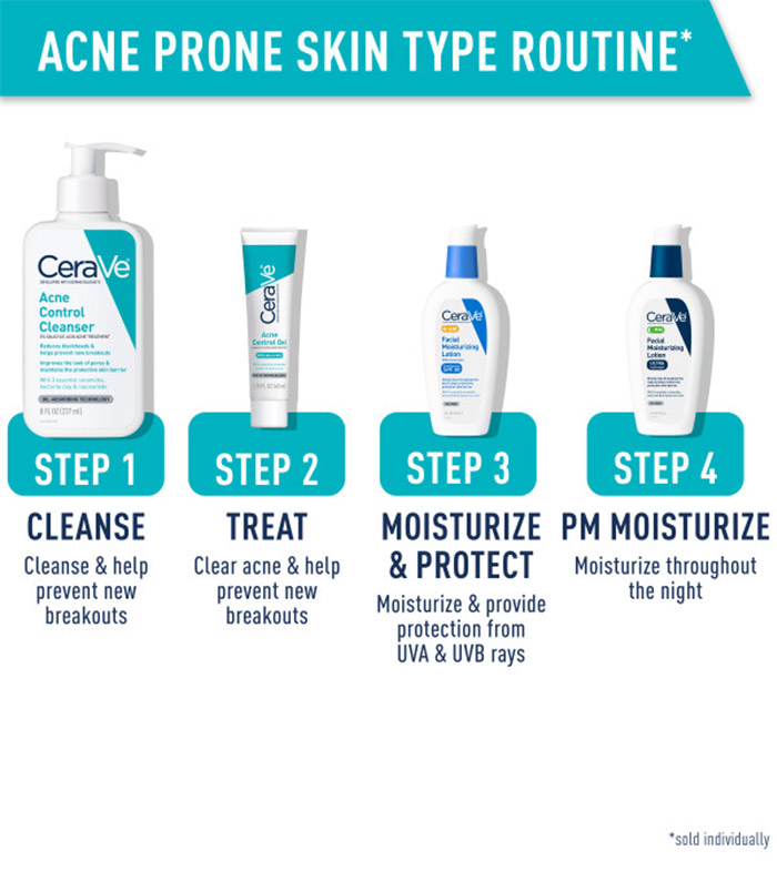 Acne Control Cleanser | Salicylic Acid Treatment | CeraVe