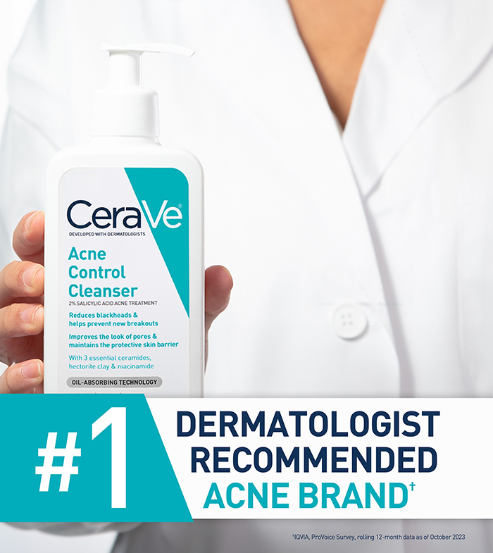 Acne Control Cleanser | Salicylic Acid Treatment | CeraVe