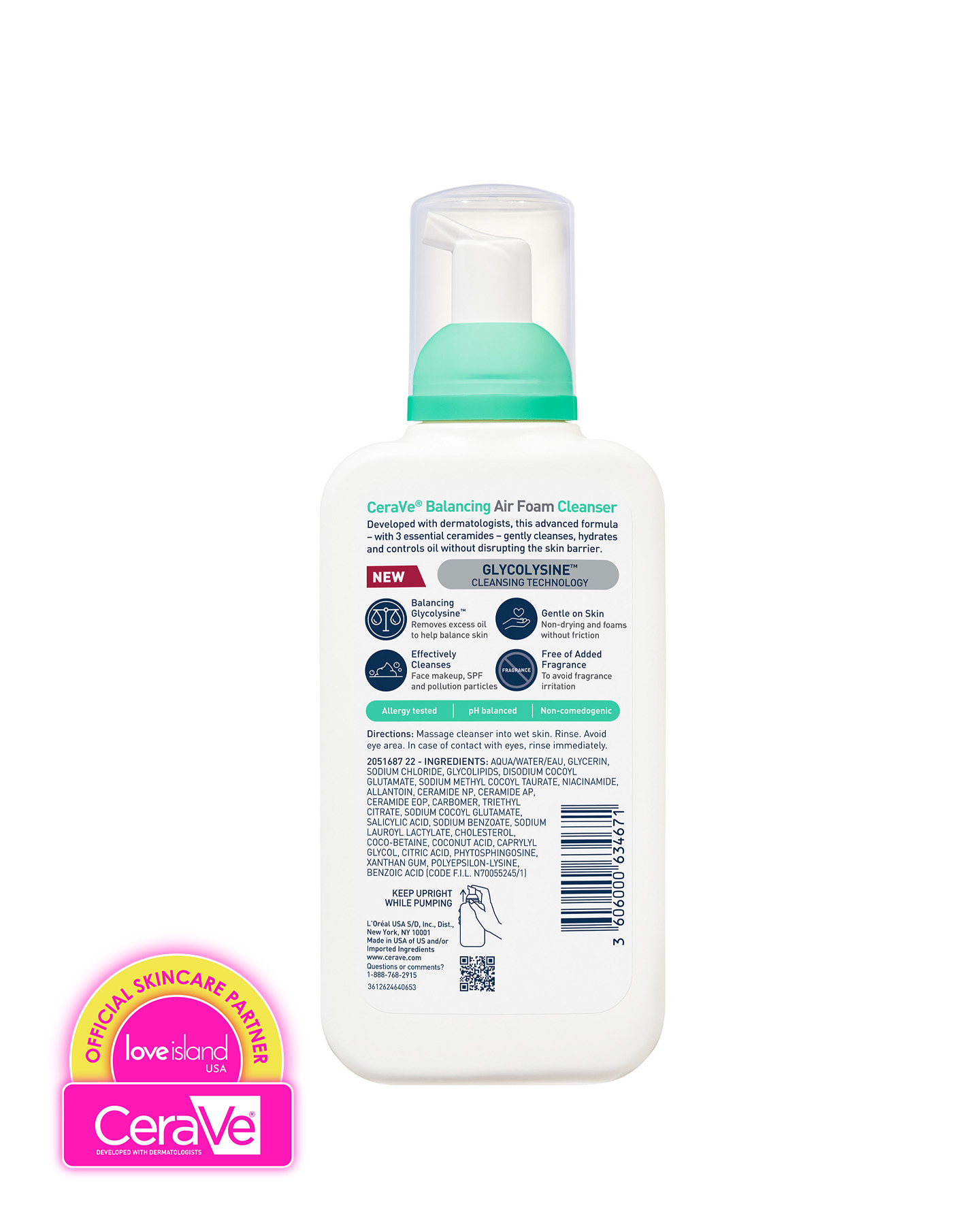 Foam Cleanser for Combination Skin | CeraVe Balancing Air Foam Facial ...