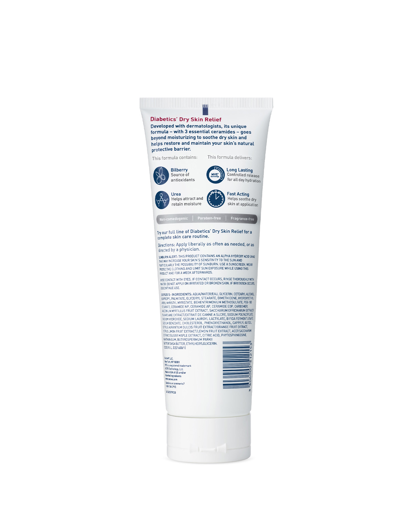 Diabetics’ Dry Skin Relief Moisturizing Cream | CeraVe
