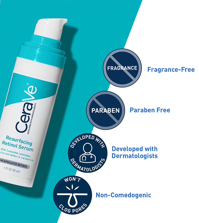Resurfacing Retinol Serum | Post-Acne Marks Treatment | CeraVe