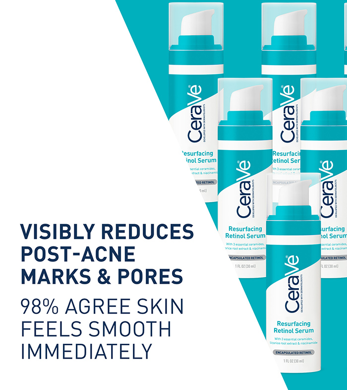 Resurfacing Retinol Serum Post Acne Marks Treatment Cerave