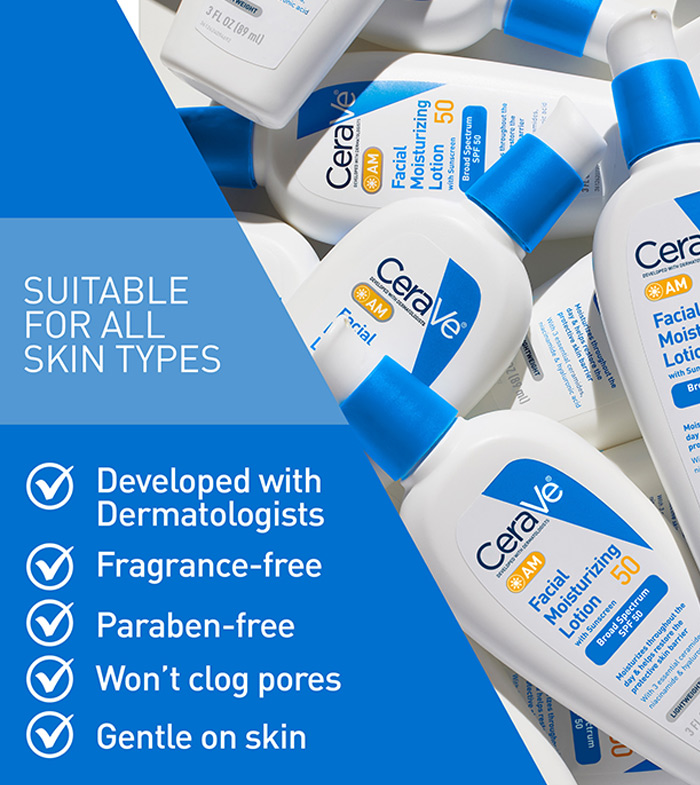 AM Facial Moisturizing Lotion SPF 50 | CeraVe