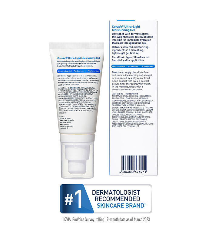 Ultra-Light Moisturizing Gel | Oil-Free | CeraVe