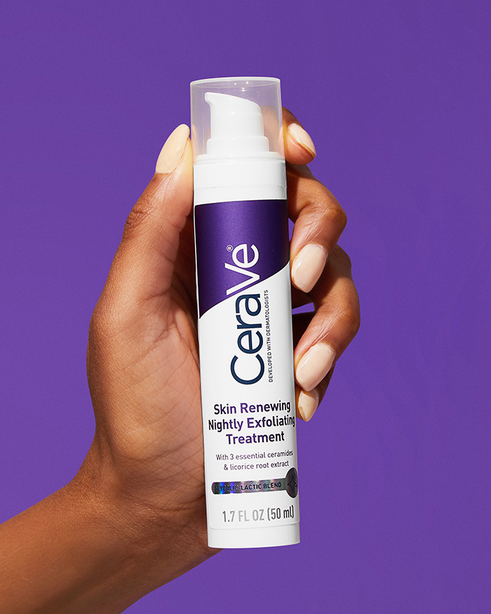Skin Renewing Nightly Exfoliating Treatment | AHA Night Serum | CeraVe Skin Renewing Nightly Exfoliating Treatment | AHA Night Serum | CeraVe