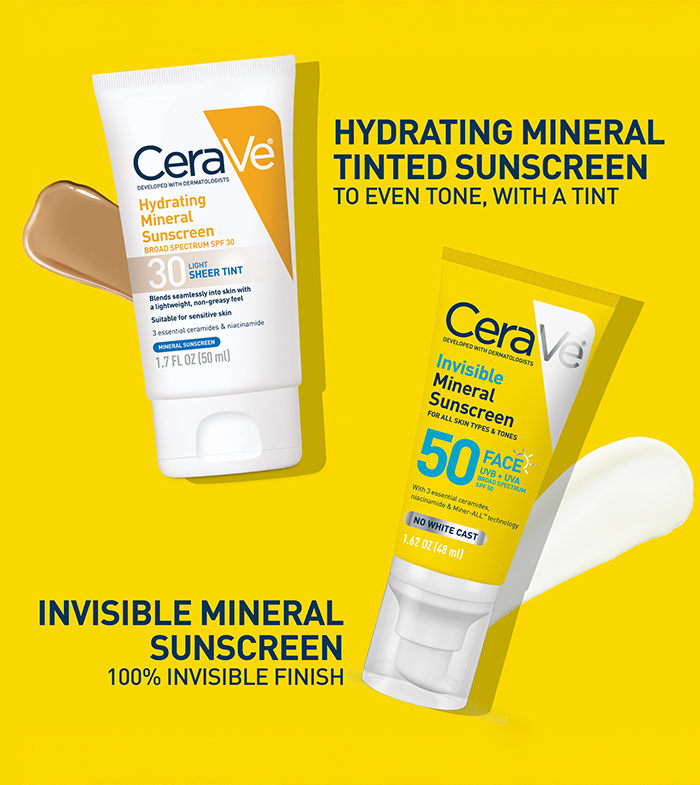 Invisible Mineral Sunscreen SPF 50| CeraVe