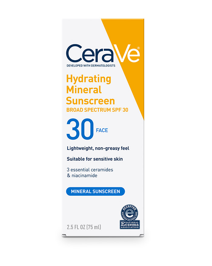Hydrating Mineral Sunscreen Face Lotion SPF 30 | CeraVe