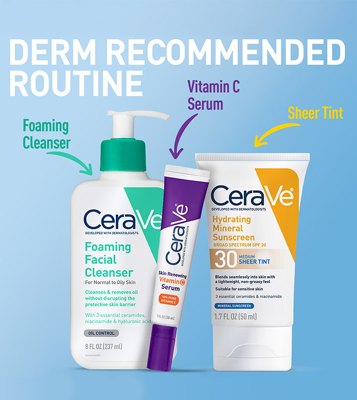 Hydrating Mineral Tinted Sunscreen for Deep Skin | SPF 30 | CeraVe
